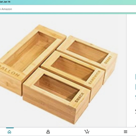 ziplock | Kitchen | Ziplock Storage Bamboo Boxes | Poshmark